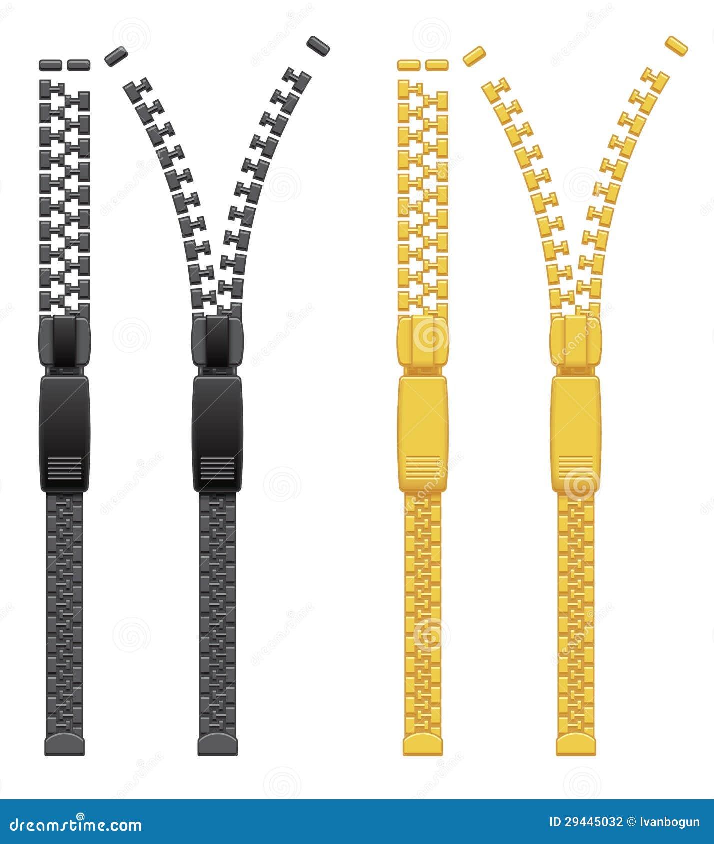 Zipper. Vector Illustration Stock Vector - Illustration of sequence ...