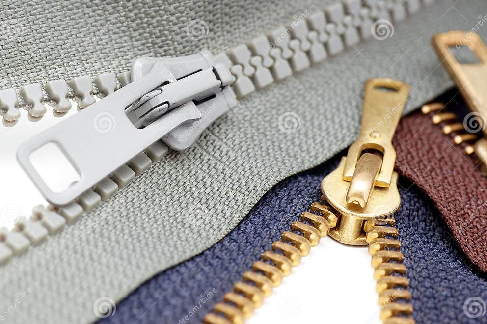 Zippers stock photo. Image of connection, insert, manufacture - 23656842