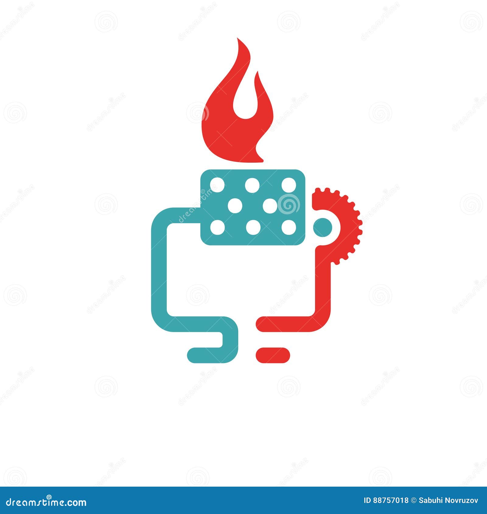 Zippo Vector Icon on Pc Laptop Vector Illustration. Stock Vector ...