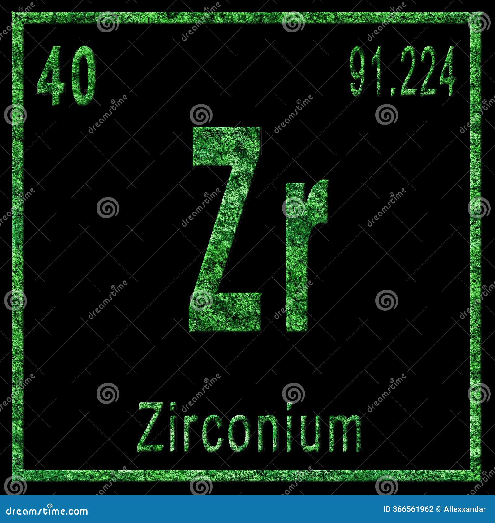 Zirconium Chemical Element With First Ionization Energy, Atomic Mass ...
