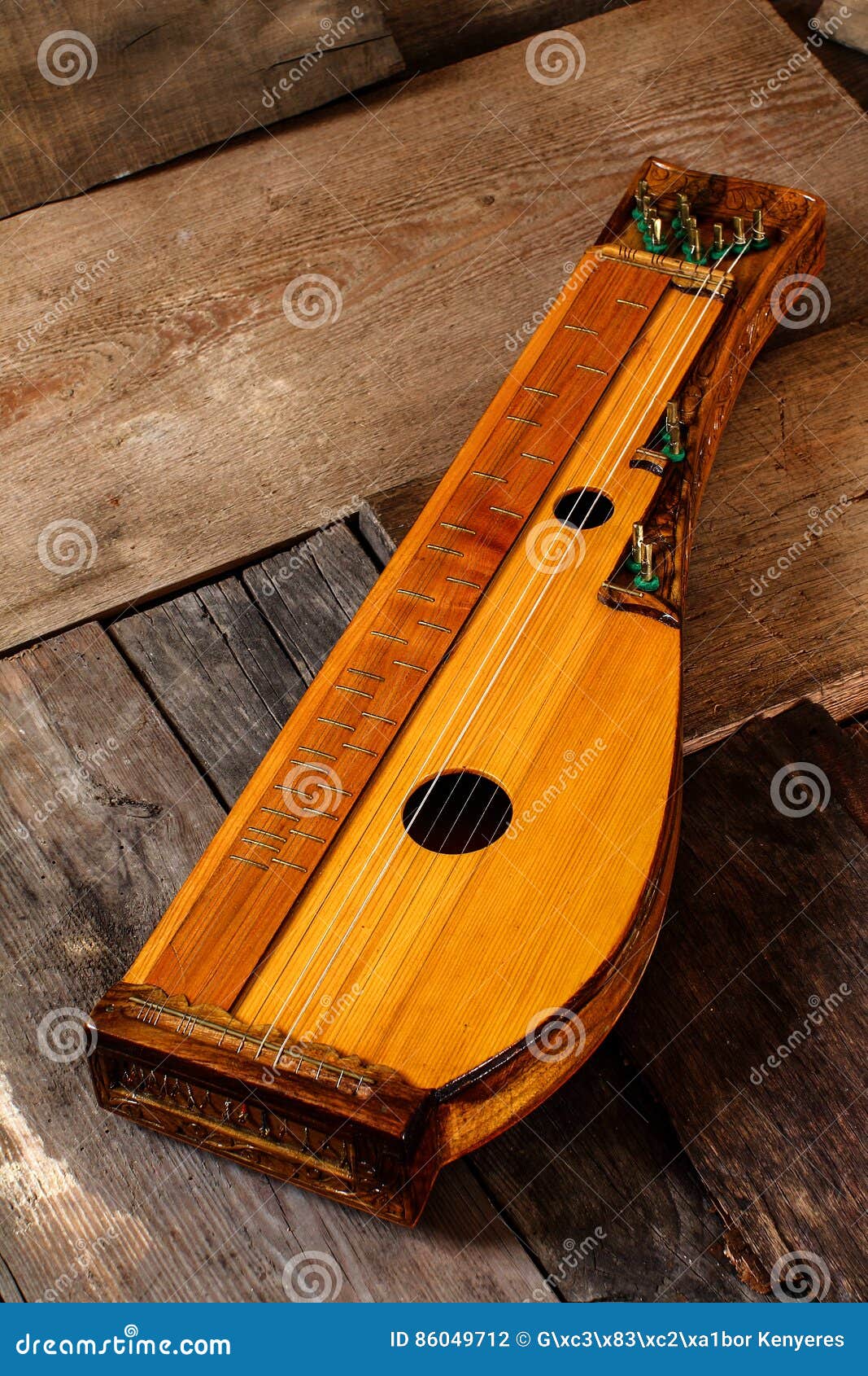 Zither - Ancient Folk Instruments Stock Photo - Image of culture ...