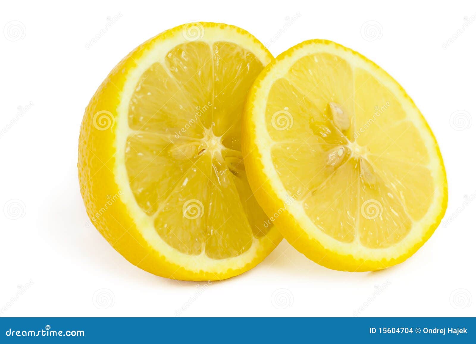 Zitrone Und Scheibe Getrennt Stockfoto - Bild von gesundheit, saisonal ...