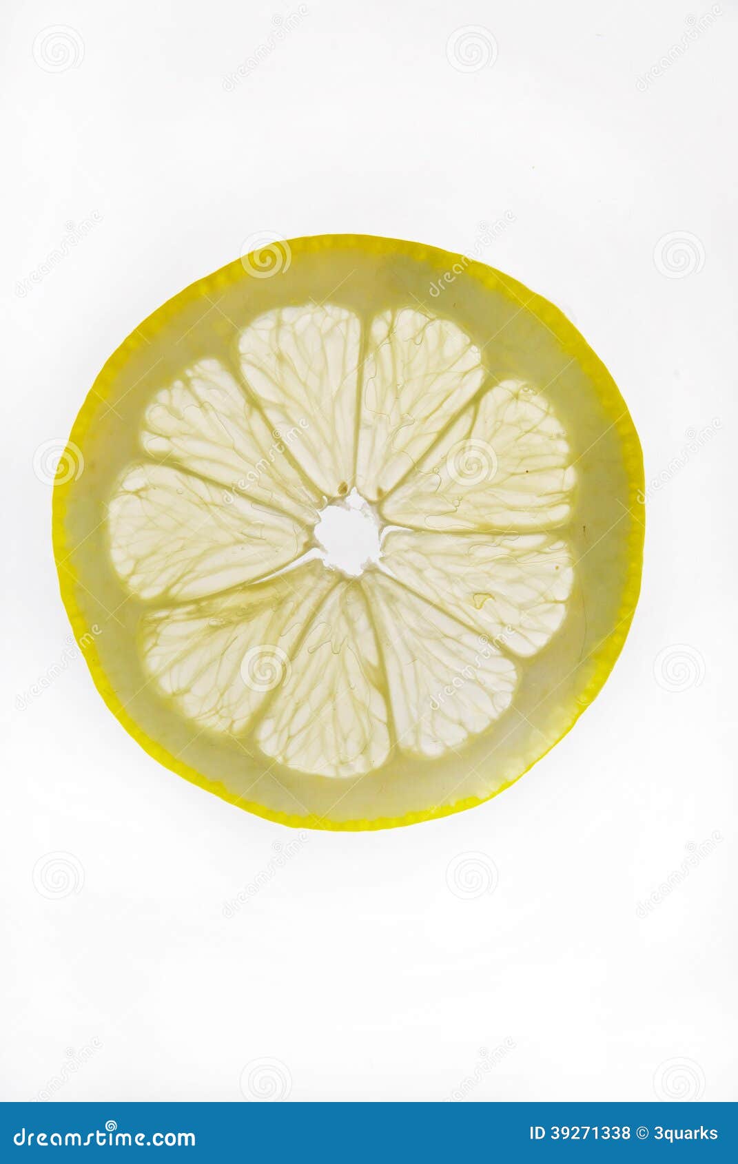 Zitronen-Scheibe stockfoto. Bild von nahrung, farbe, gesundheit - 39271338