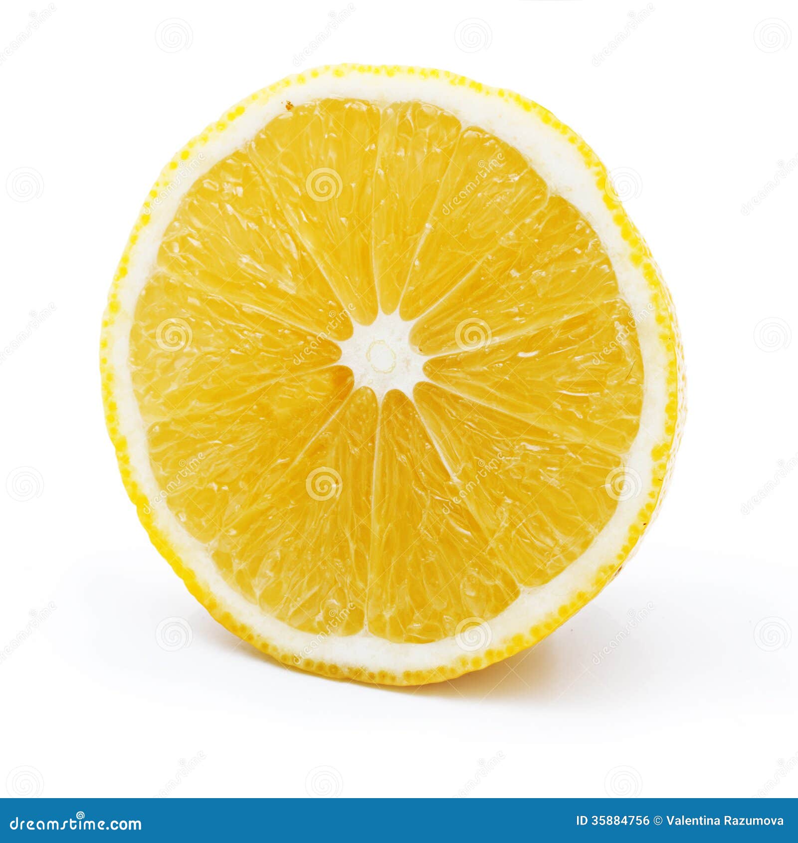 Zitronenscheibe Lokalisiert. Stockfoto - Bild von nahrung, reif: 35884756