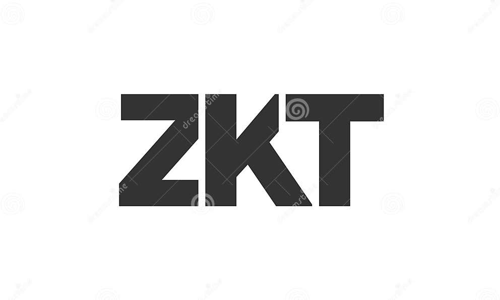 ZKT Logo Design Template with Strong and Modern Bold Text. Initial ...