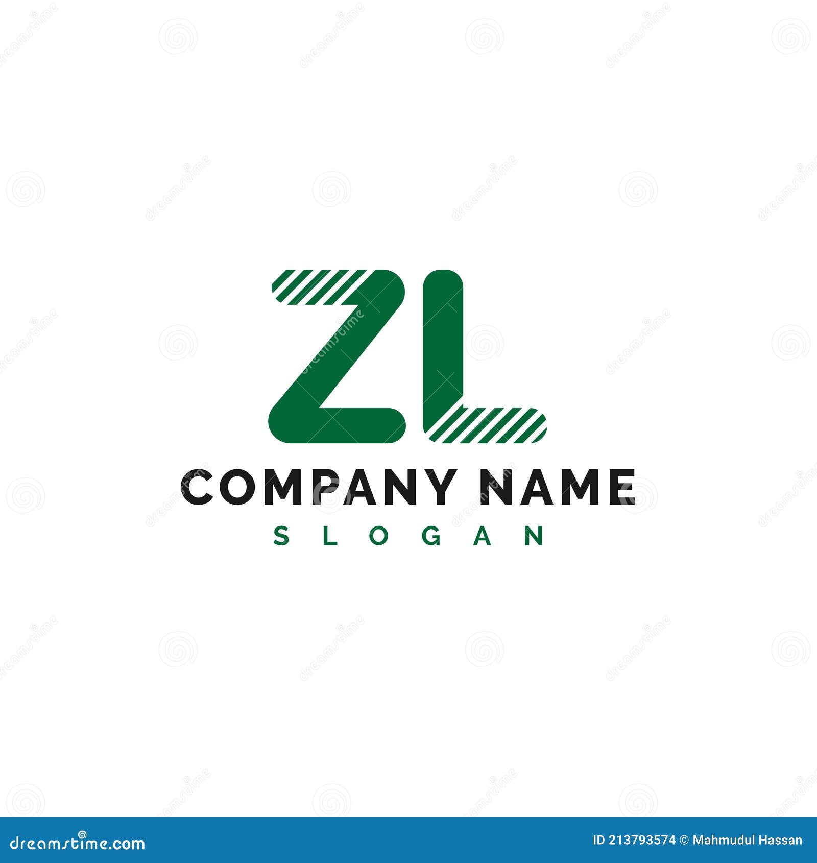 ZL Letter Logo Design. ZL Letter Logo Vector Illustration - Vector ...