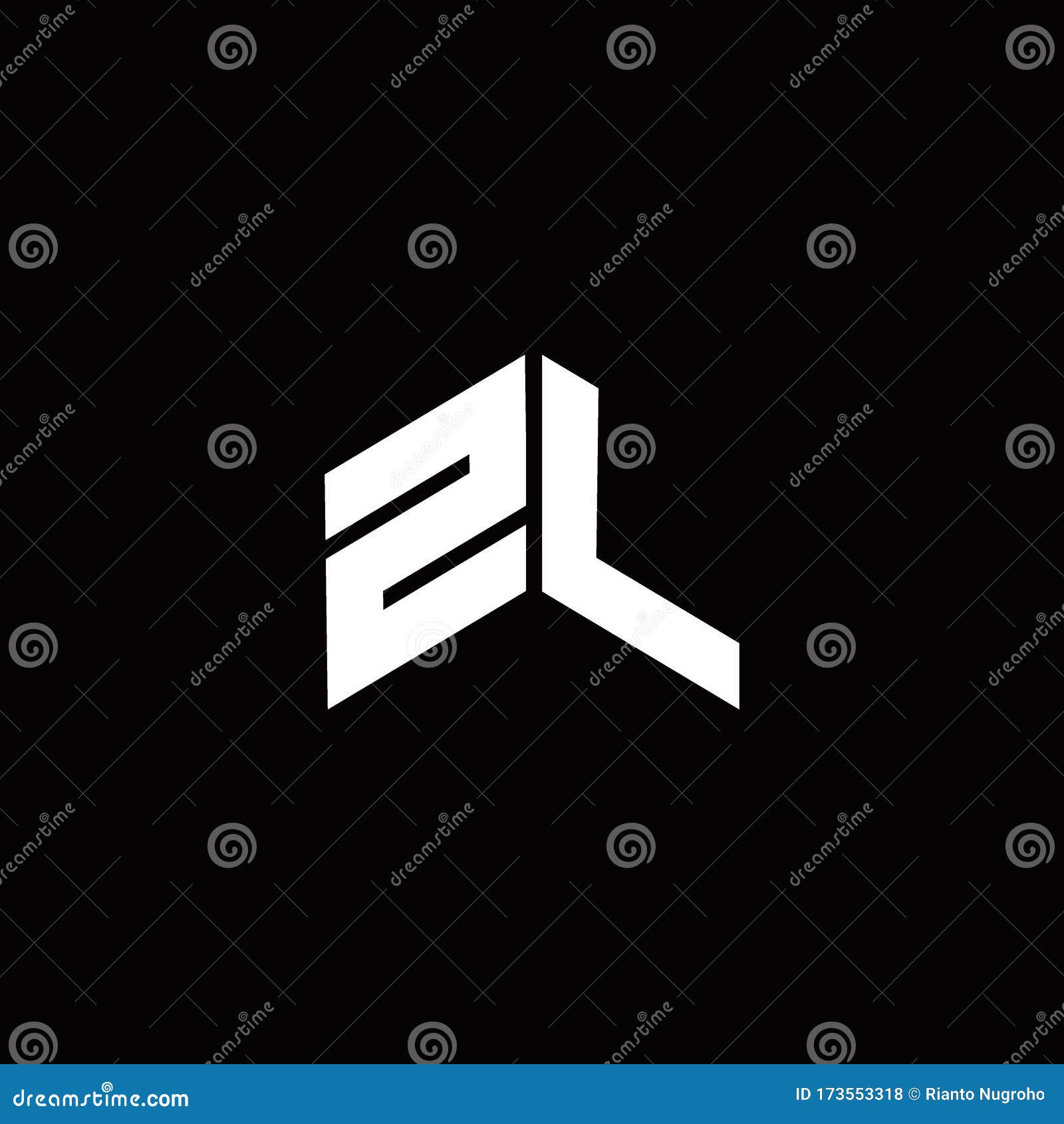 ZL Logo Monogram Modern Design Template Stock Vector - Illustration of ...