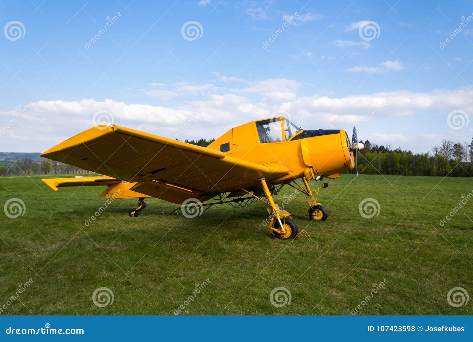 Zlin Z 37 Cmelak Czech Agricultural Airplane Used As Crop Duster