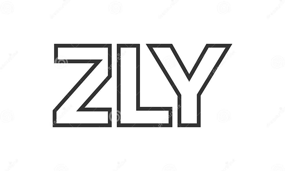 ZLY Logo Design Template with Strong and Modern Bold Text. Initial ...