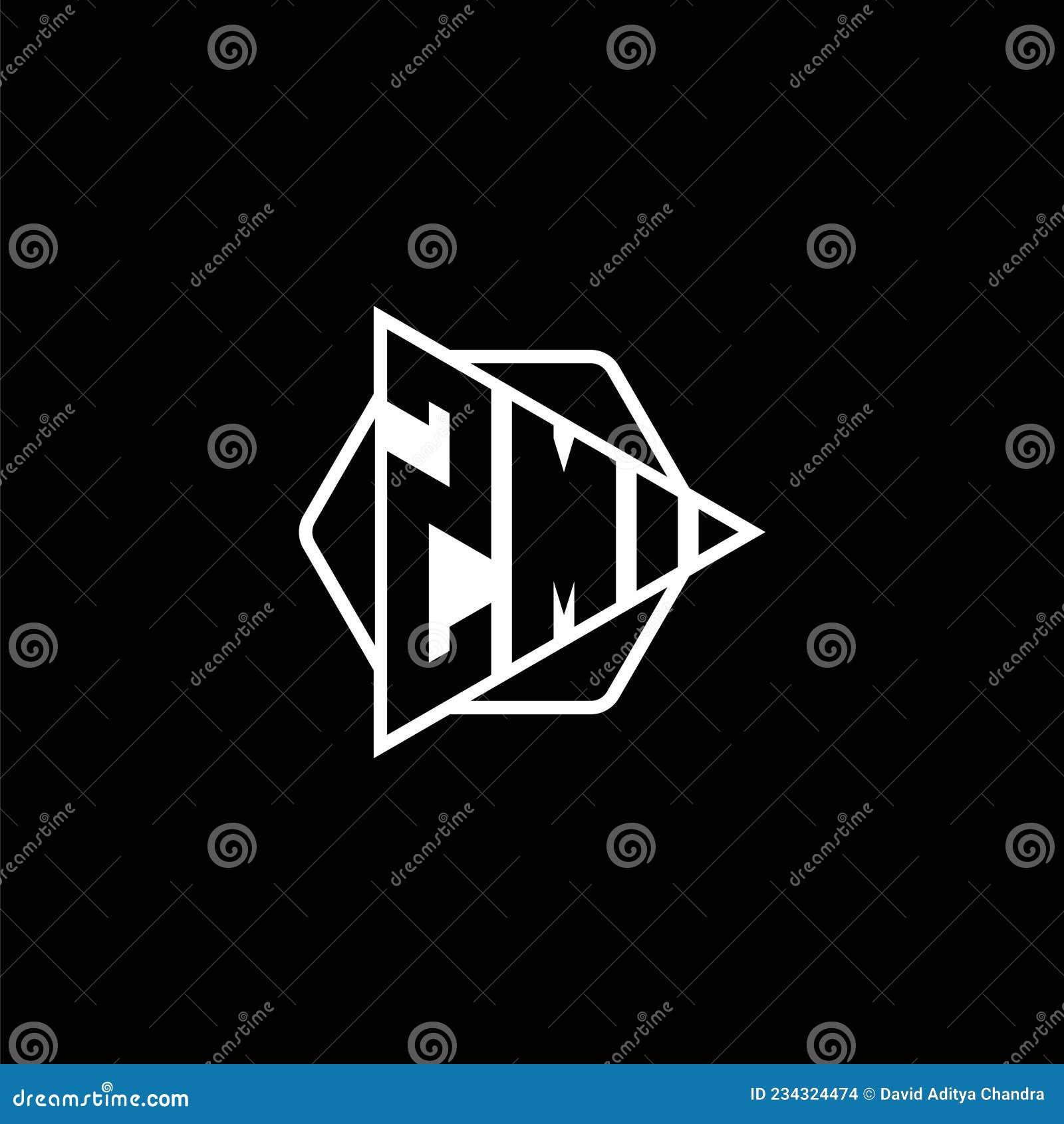 ZM Logo Monogram Triangle Play Button Stock Vector - Illustration of ... ZM Logo Monogram Triangle Play Button Stock Vector - Illustration of ...