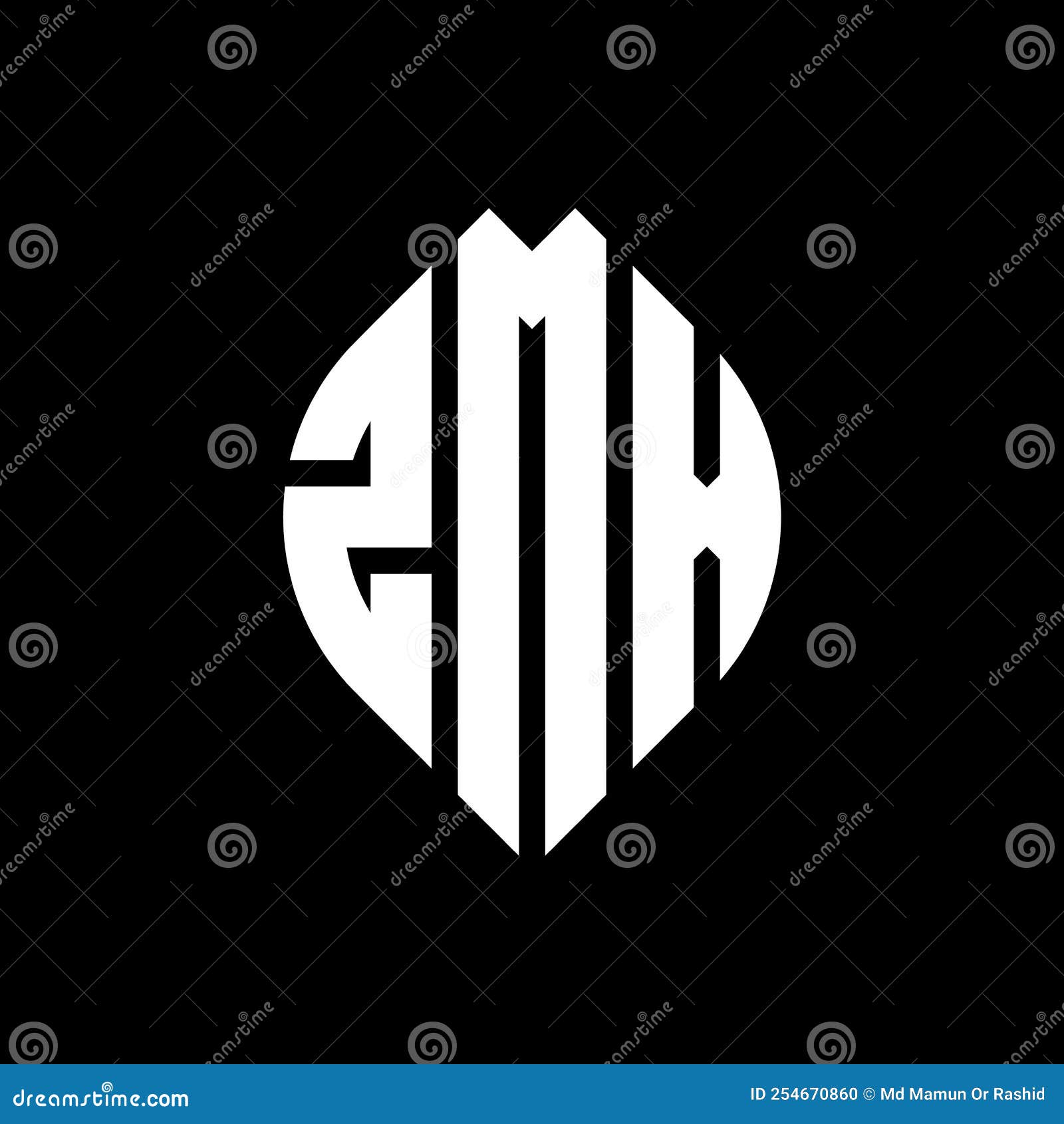 ZMX Circle Letter Logo Design with Circle and Ellipse Shape. ZMX ...