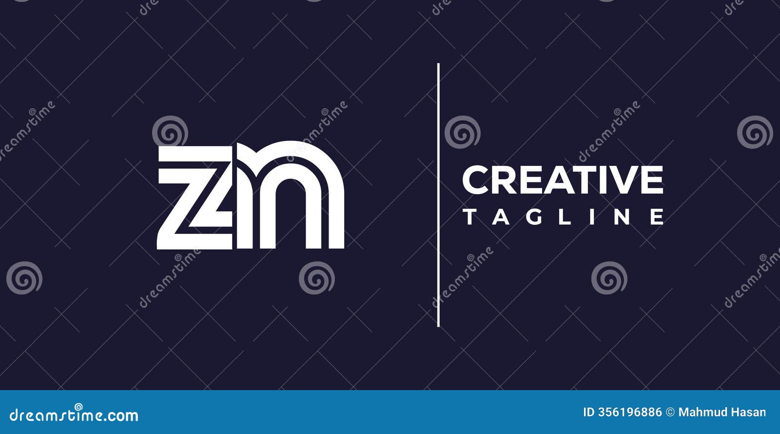 ZN abstract logo stock vector. Illustration of monogram - 356196886