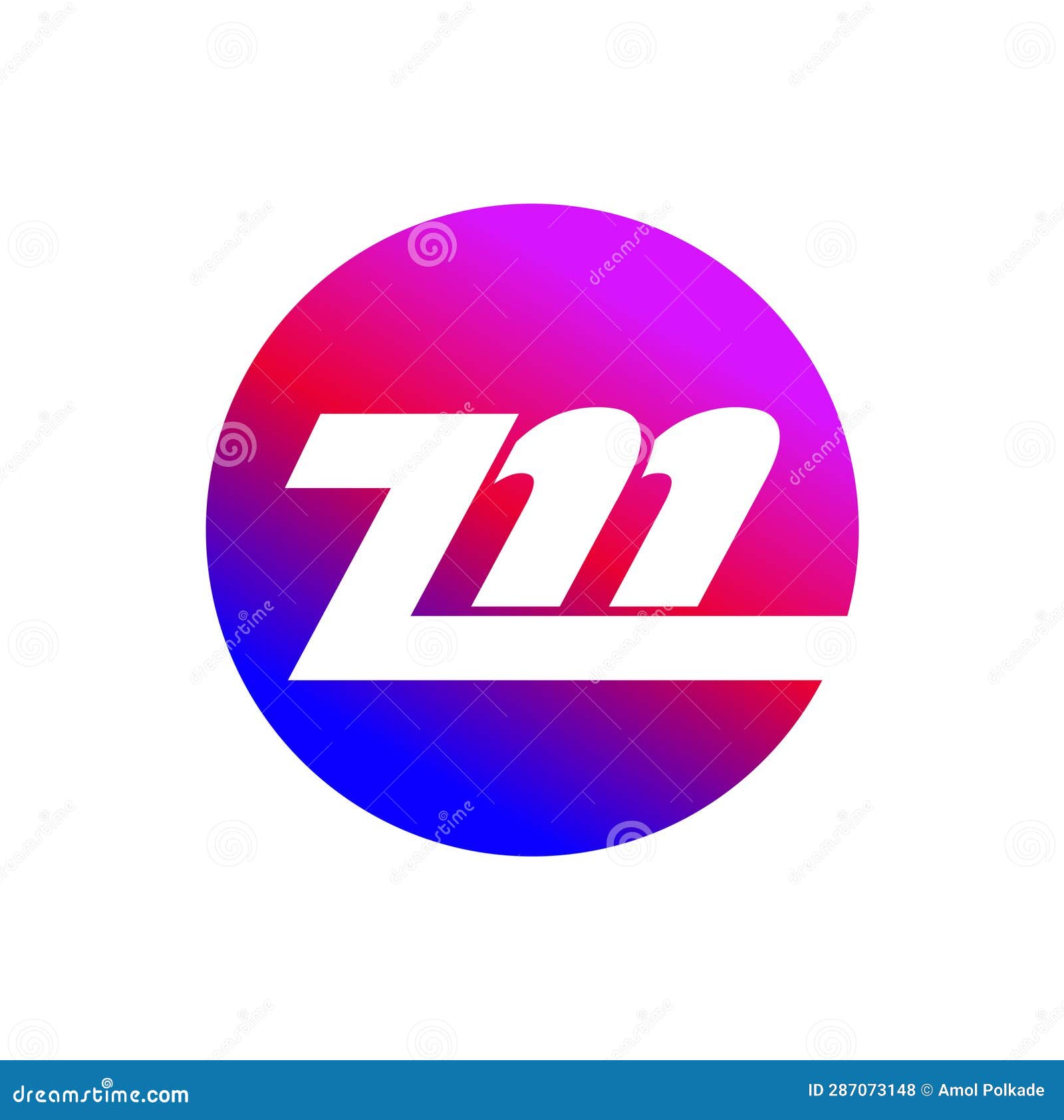 ZN Company Name Initial Letters Icon. ZN Vector Icon Stock Illustration ...
