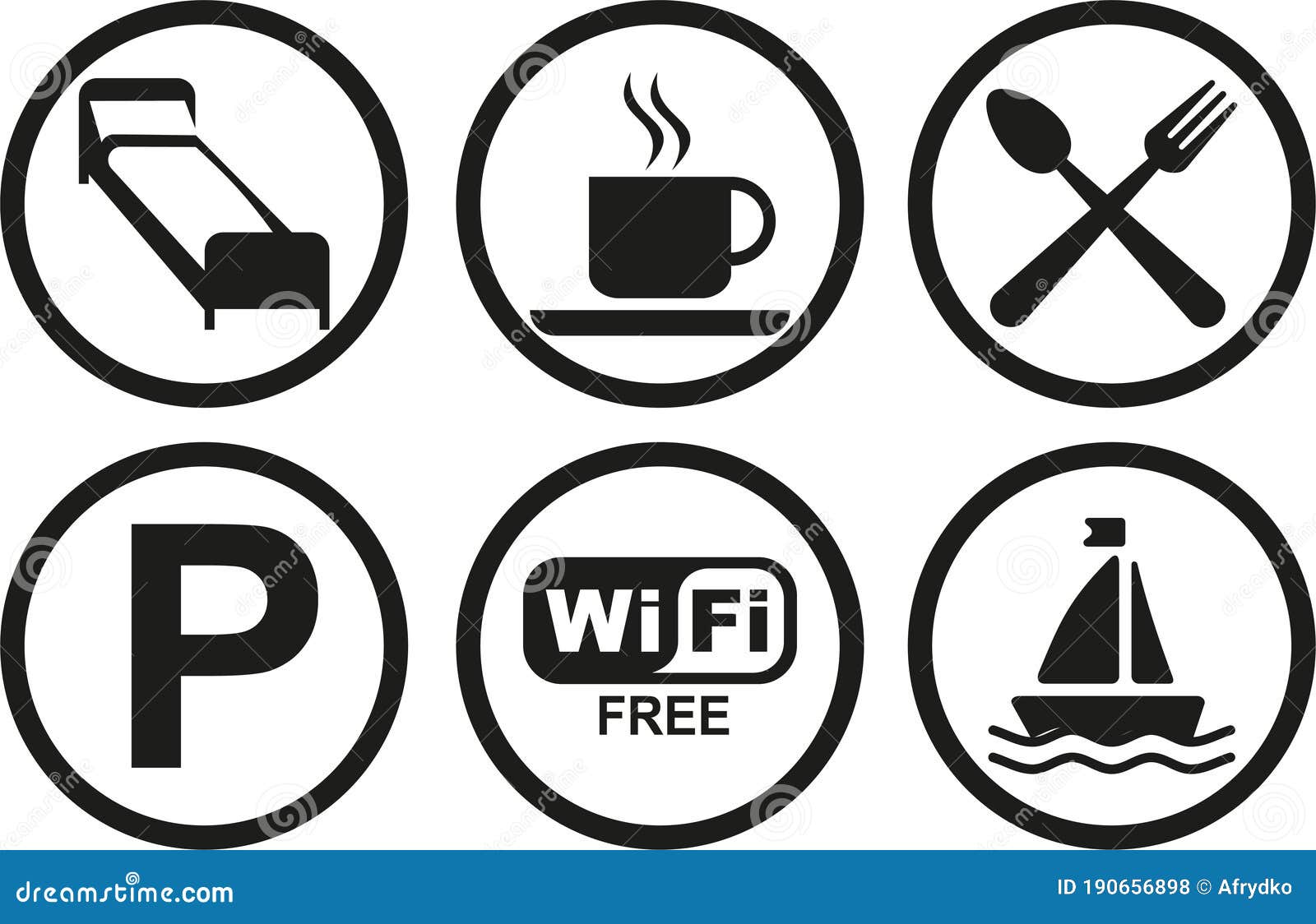 Restaurant Pictograms Vector Illustration | CartoonDealer.com #38857402