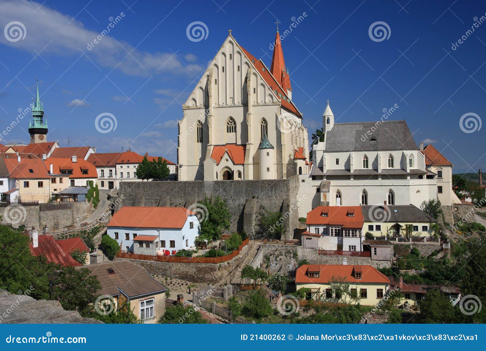 Znojmo stock photo. Image of belief, country, wall, christianity - 21400262