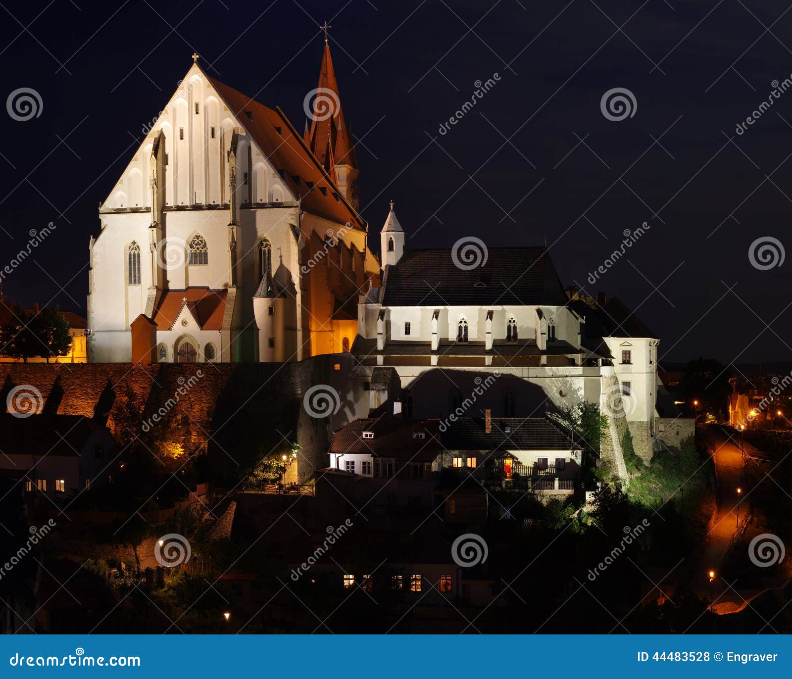 Znojmo Czech Republic Night Scene Stock Photo - Image of exterior ...
