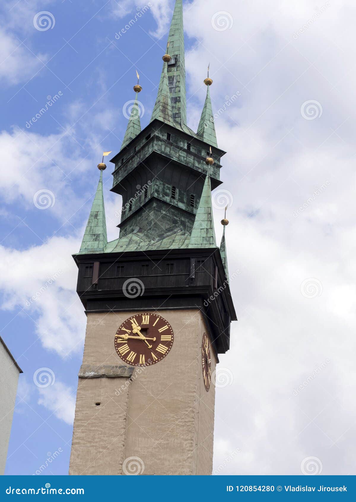 Znojmo Town Hall Tower, Czech Republic Stock Photo - Image of czech ...