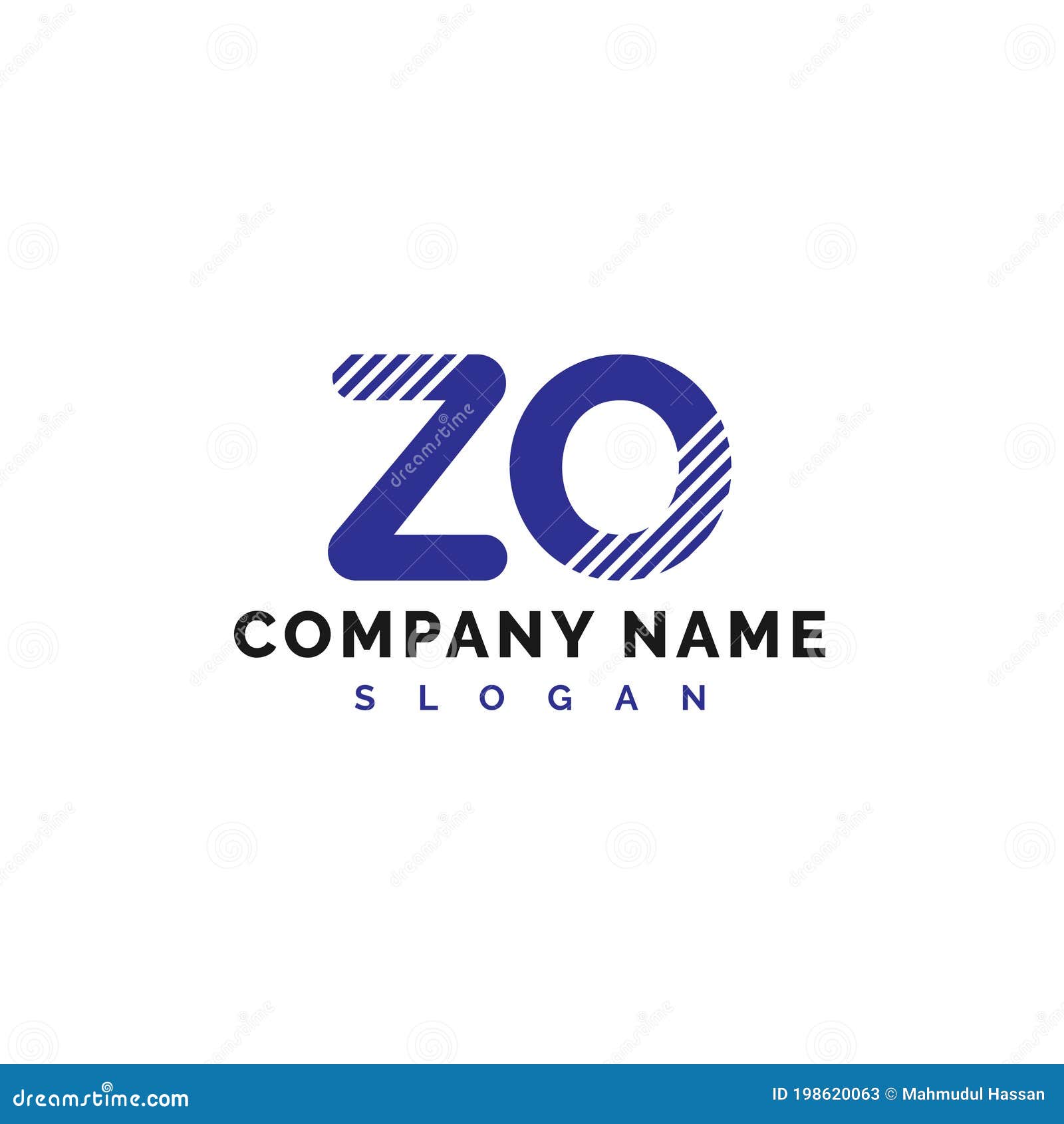 ZO Letter Logo Design. ZO Letter Logo Vector Illustration - Vector ...
