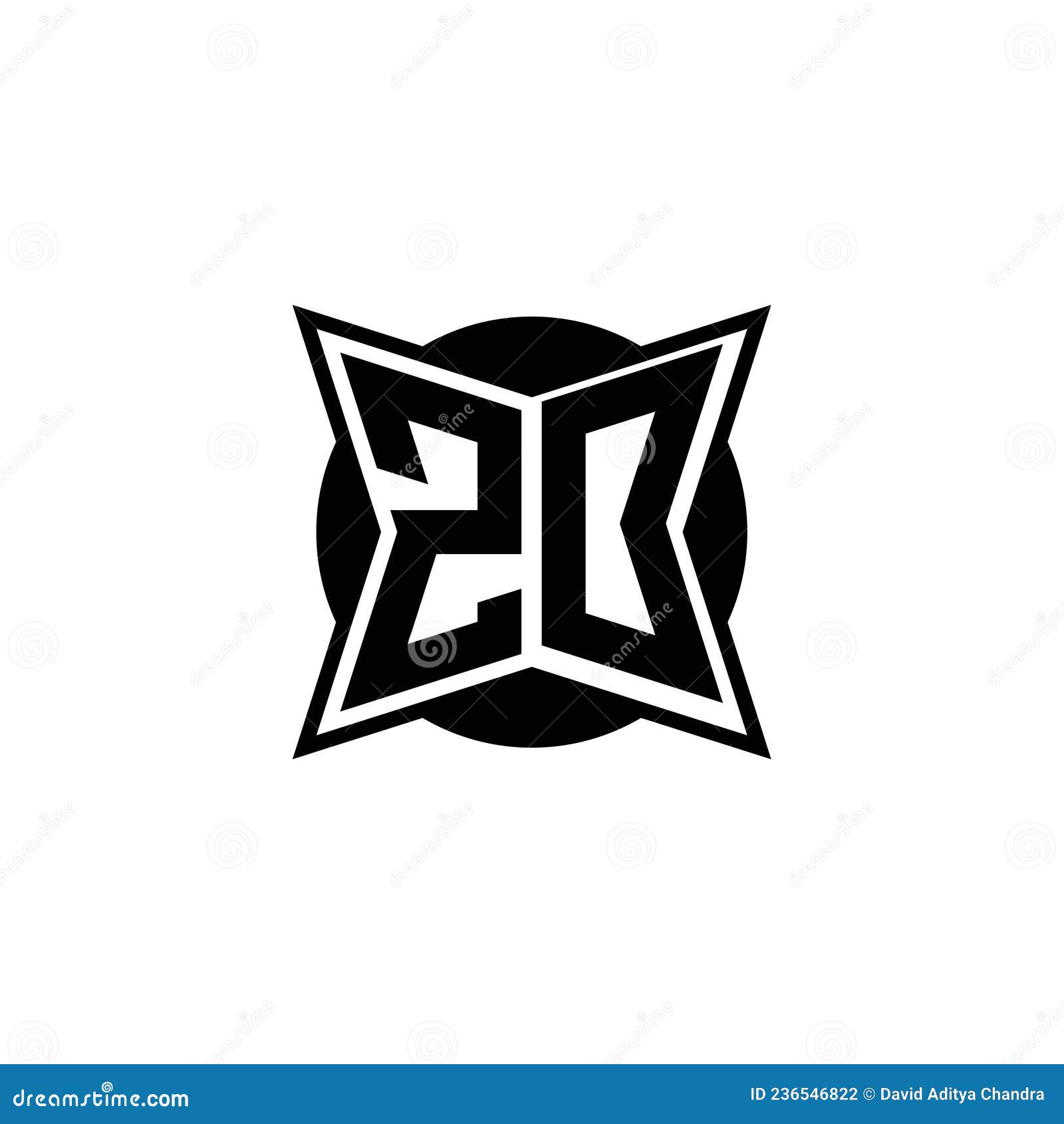 ZO Logo Monogram Geometric Modern Design Stock Vector - Illustration of ...