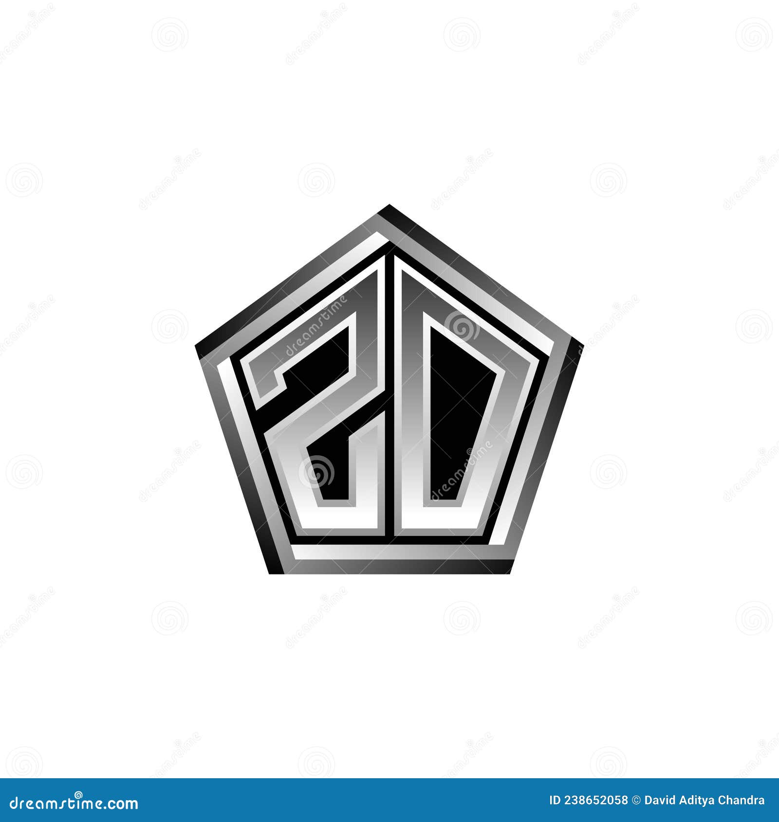 ZO Logo Monogram Silver Geometric Modern Design Stock Vector ...