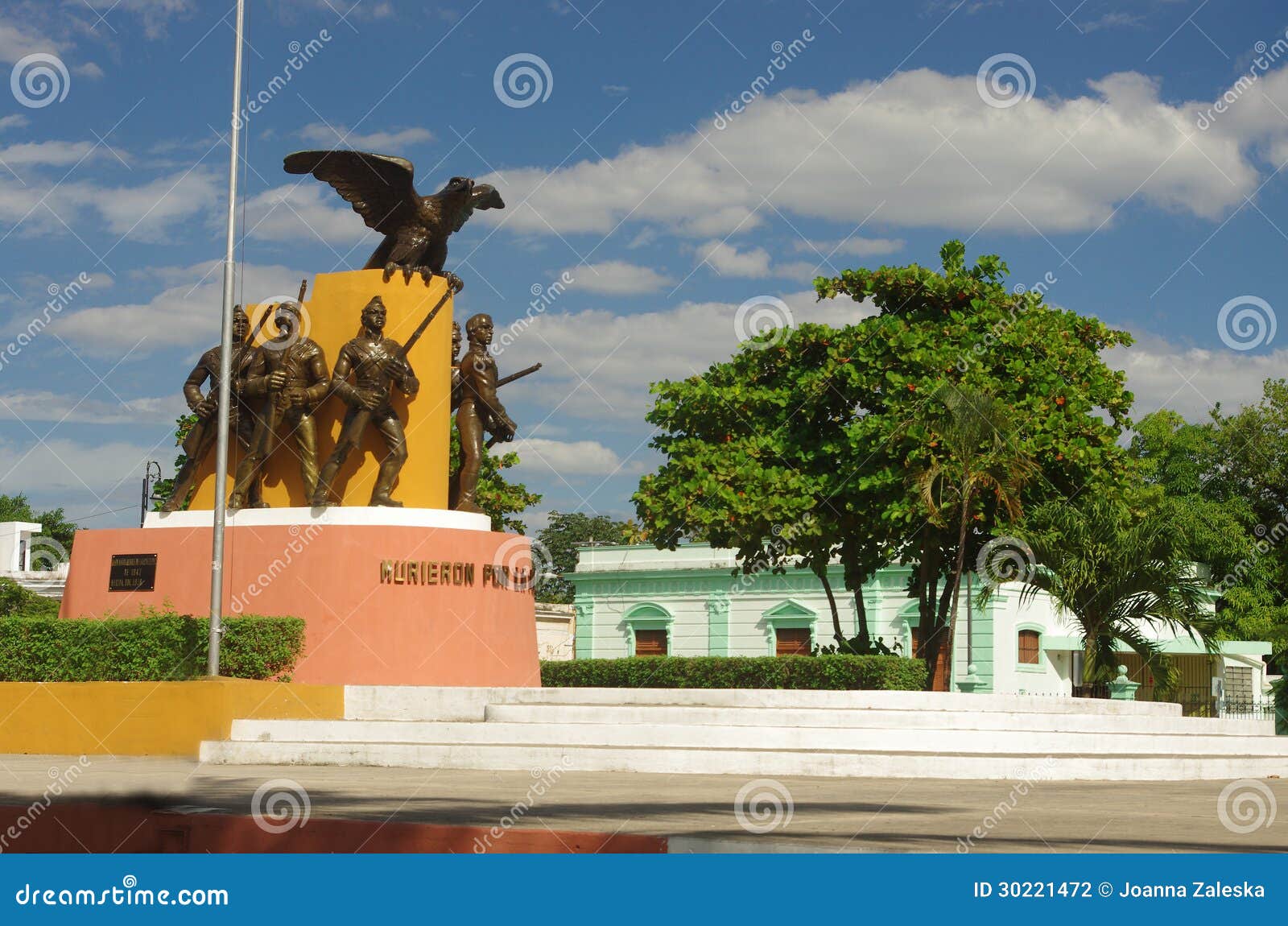 Merida main square stock photo. Image of history, main - 30221472