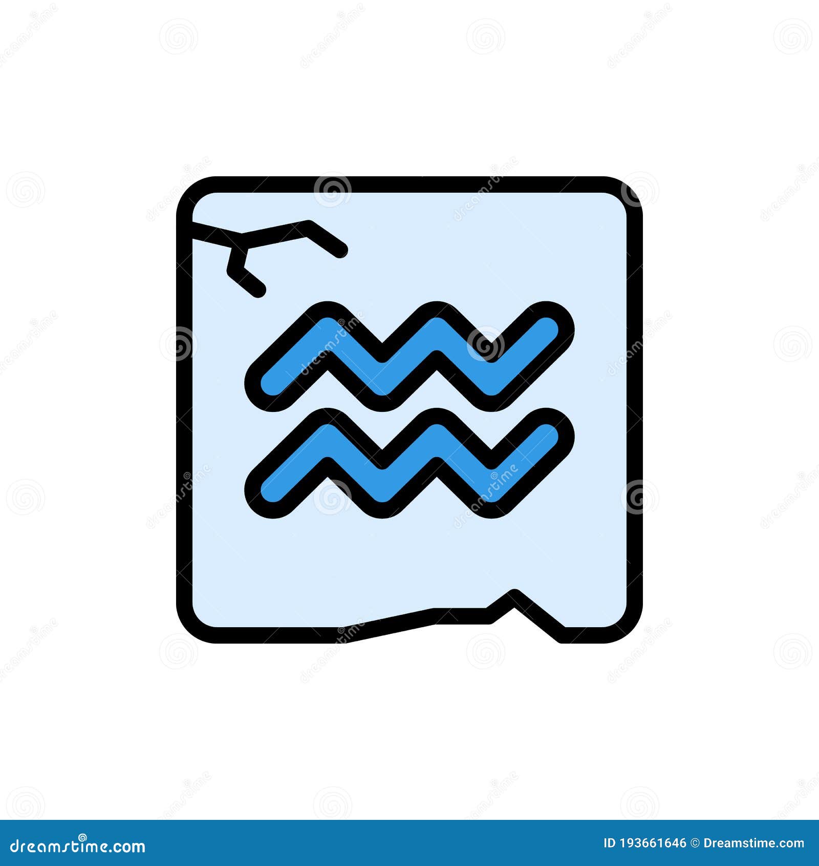 Zodiac Aquarius Icon. Simple Color with Outline Vector Elements of ...