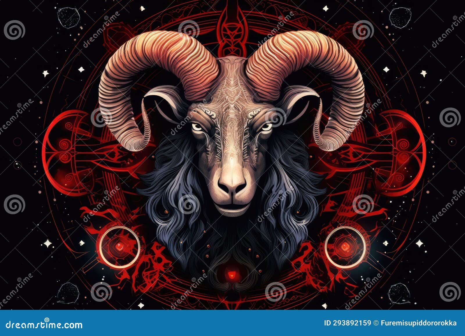 Zodiac Aries Symbol Aries is a Fire Sign Stock Image - Image of march ...