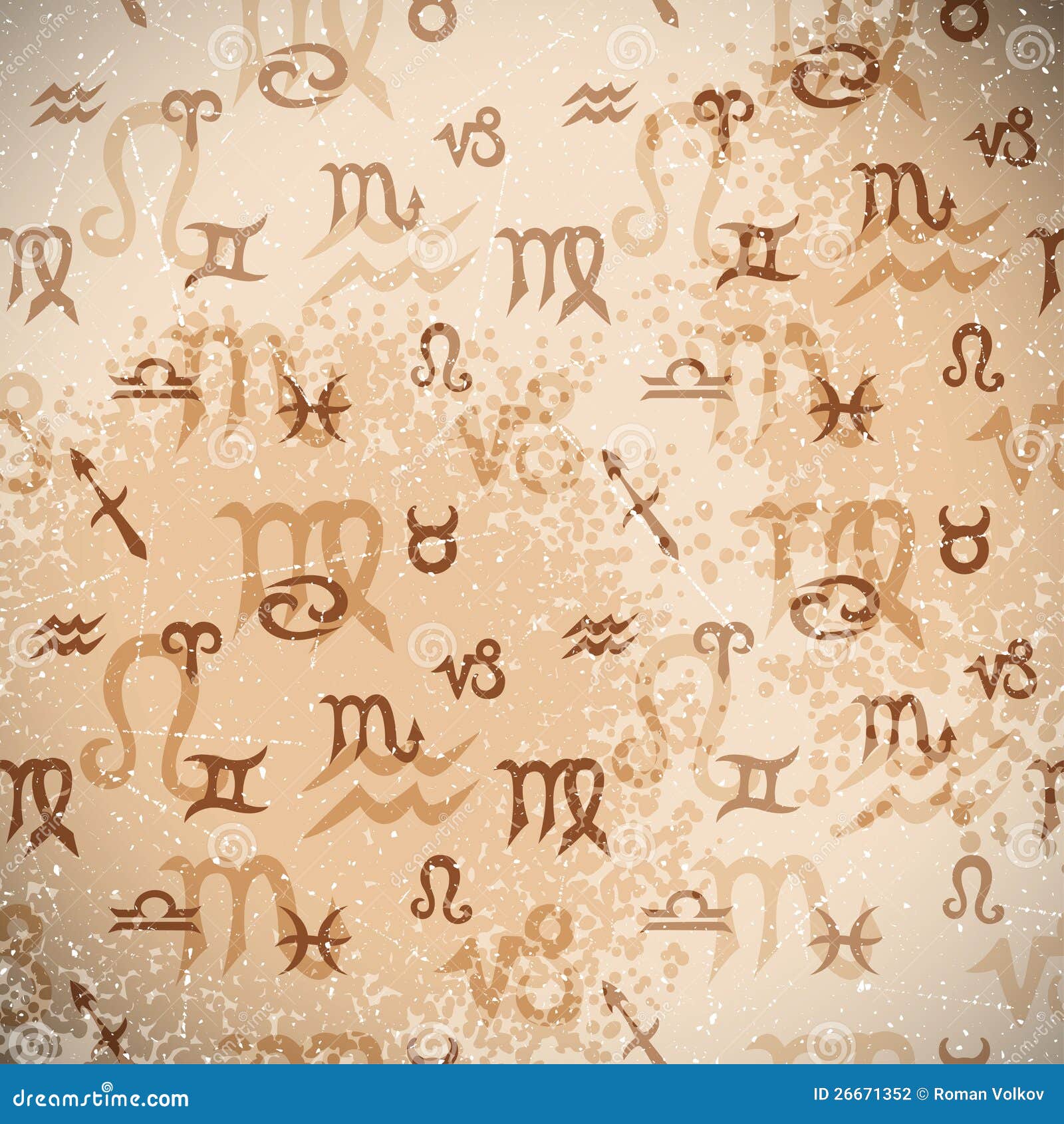 Zodiac Background stock vector. Illustration of paper - 26671352