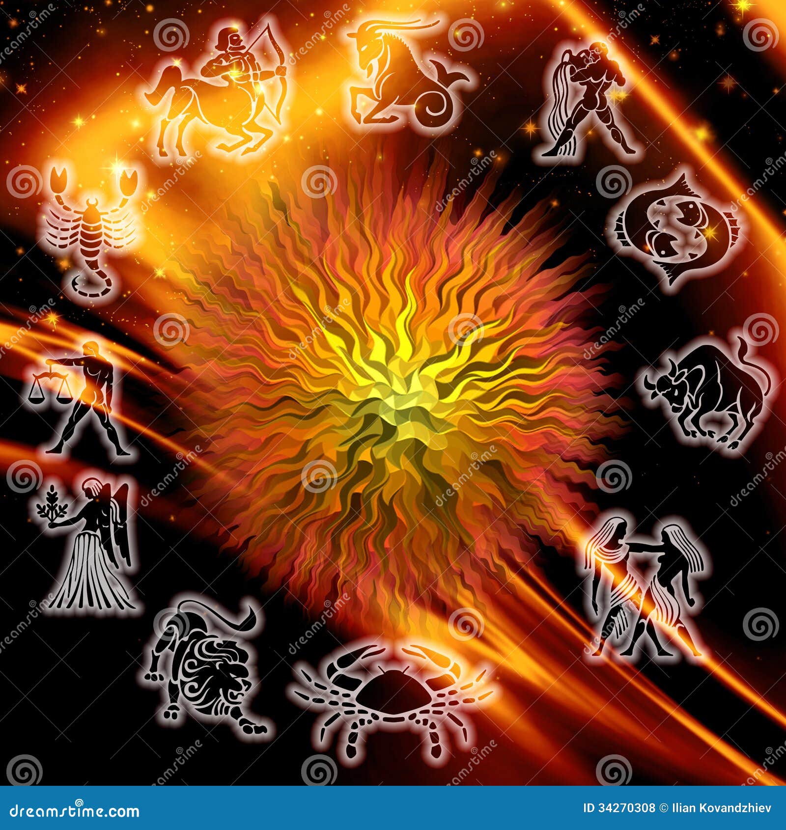 Zodiac background stock photo. Image of astrology, ornaments - 34270308