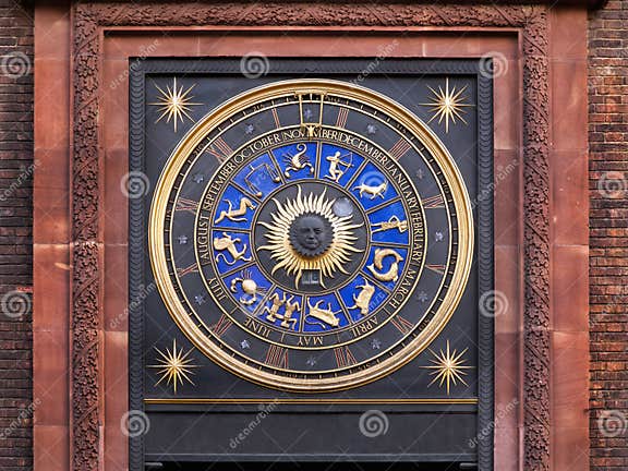 Zodiac clock stock image. Image of detail, ancient, history - 22128667