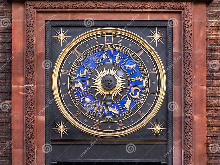 Zodiac clock stock image. Image of detail, ancient, history - 22128667