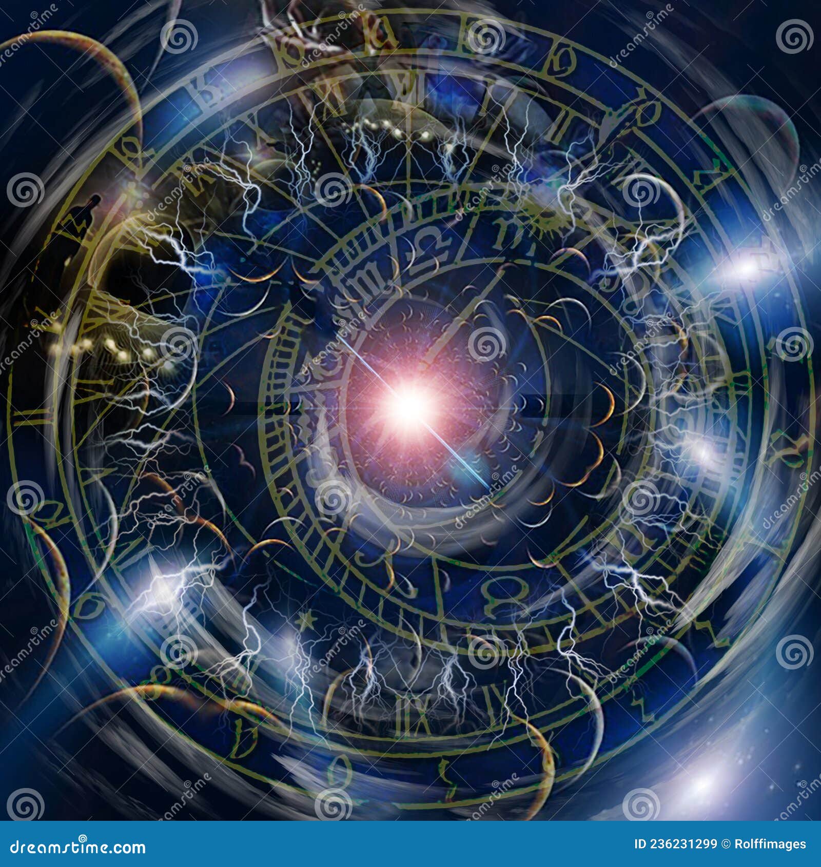 Collage With Zodiac Symbols Stock Illustration | CartoonDealer.com ...