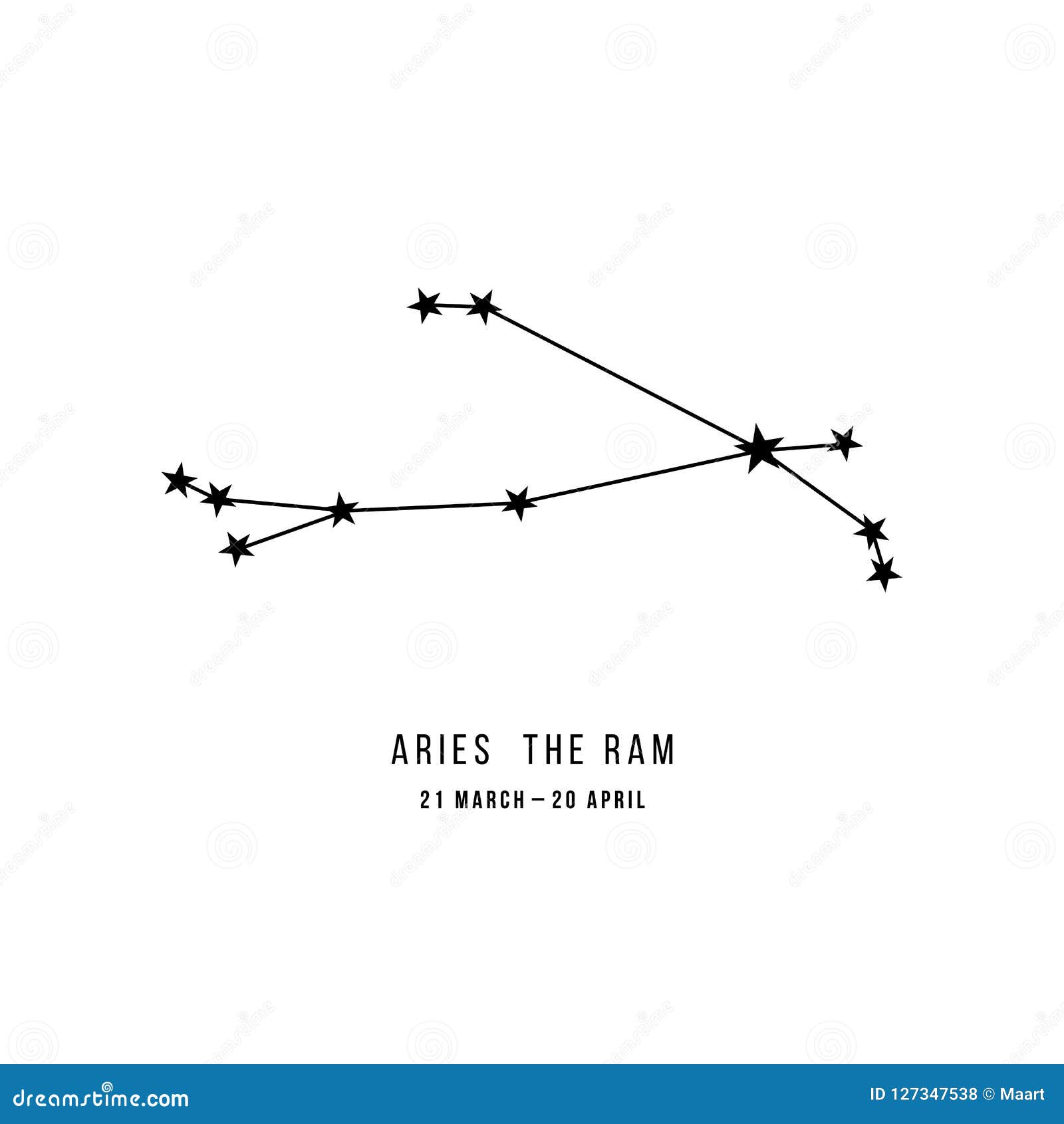 Constellation Aries Royalty-Free Stock Photography | CartoonDealer.com ...