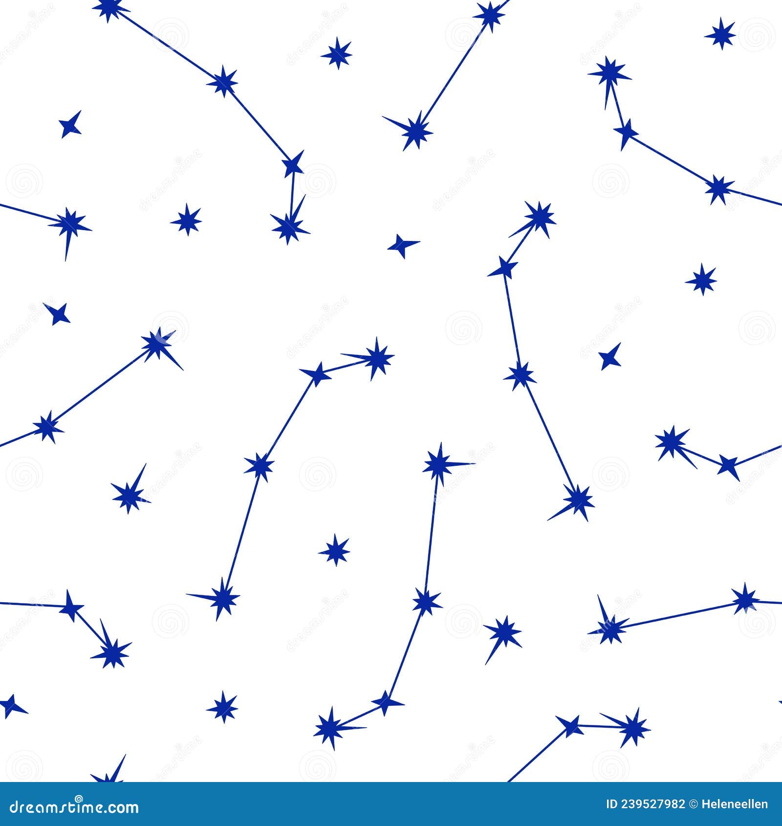 Zodiac Constellation Seamless Pattern Simple Vector Illustration Stock ...
