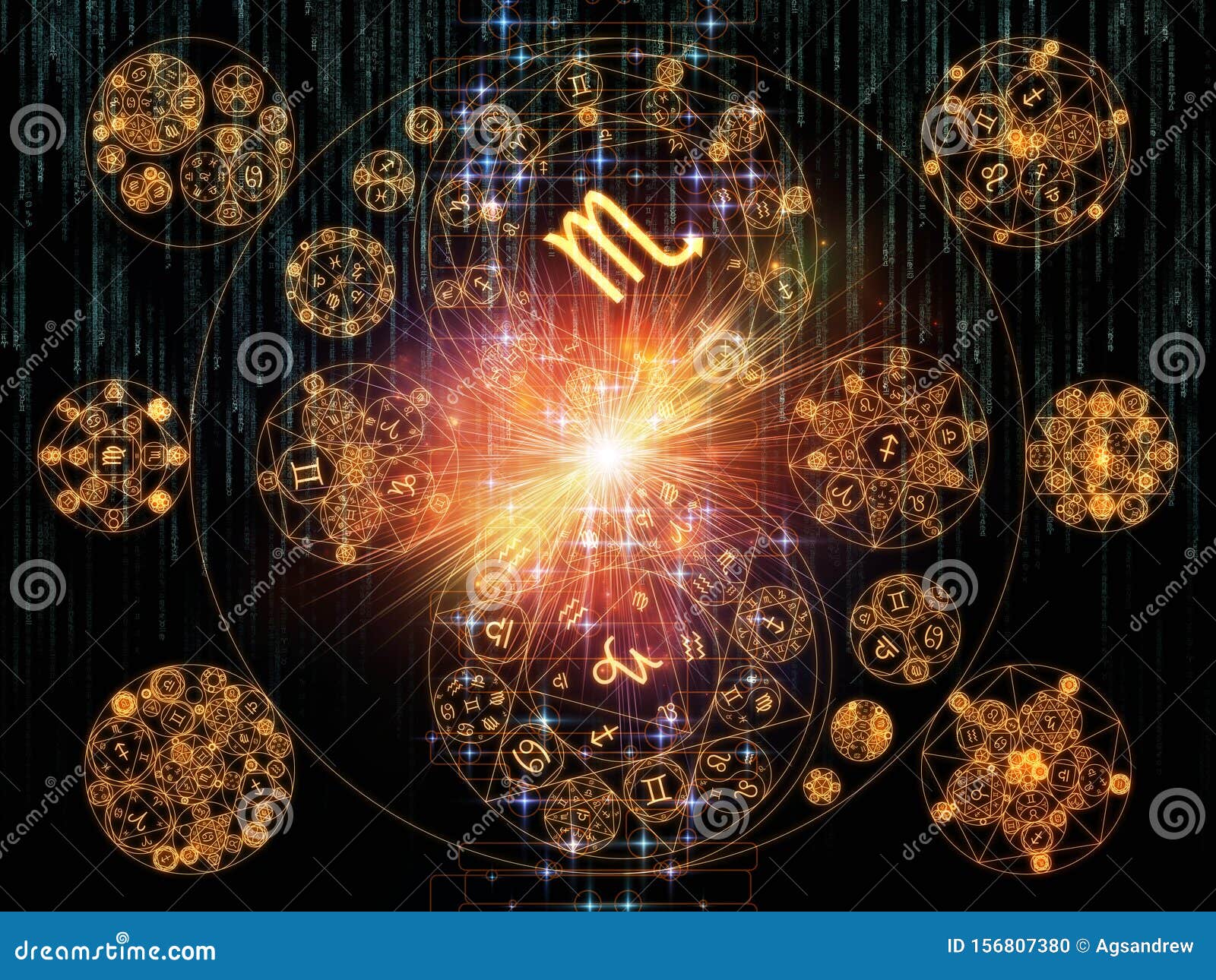 Zodiac Geometry stock illustration. Illustration of zodiac - 156807380