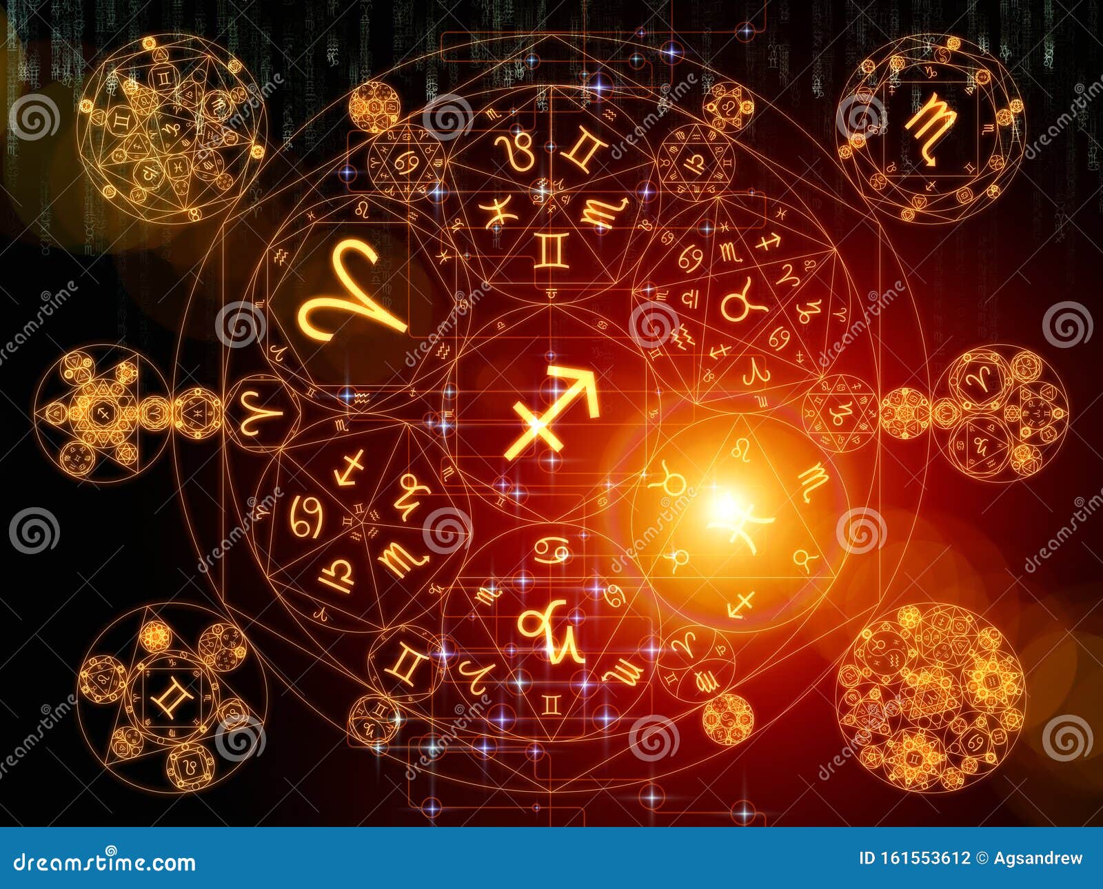 Zodiac Geometry stock illustration. Illustration of geometry - 161553612