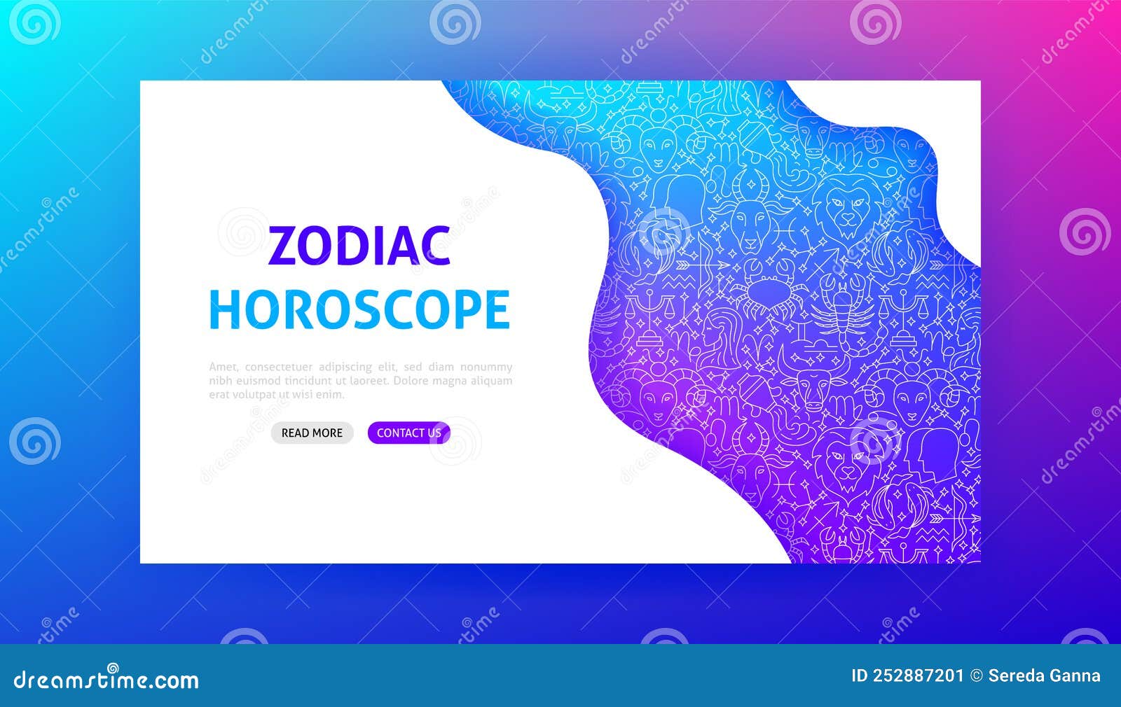 The Age Of Taurus Landing Page Template. Moses Character Holding Ten ...