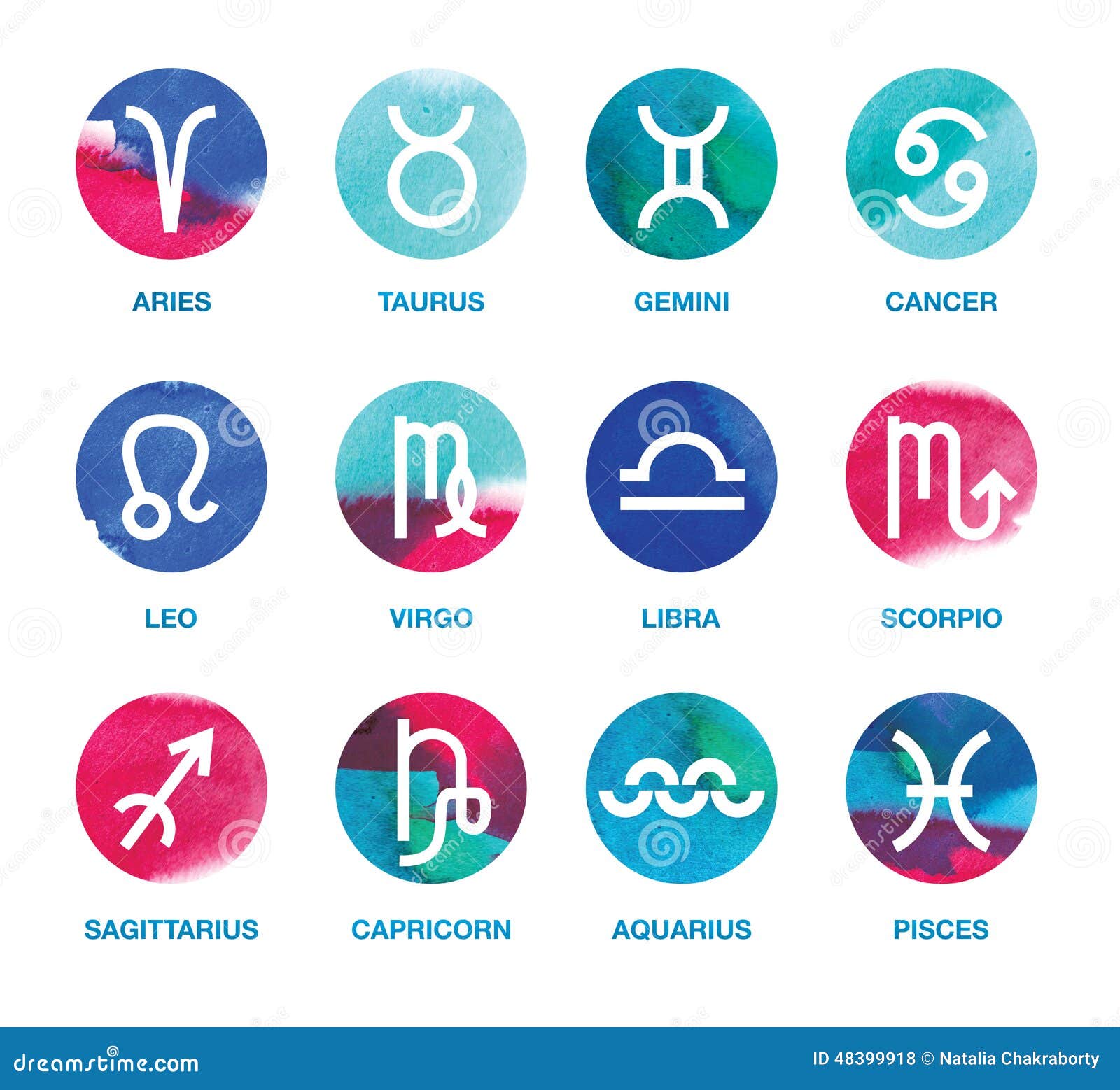 Zodiac icons stock illustration. Illustration of mythology - 48399918