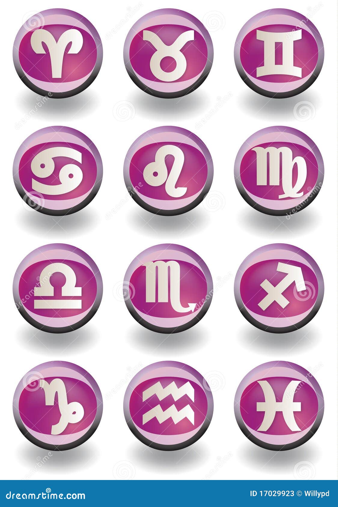 Zodiac pink stock vector. Illustration of pink, astrological - 17029923