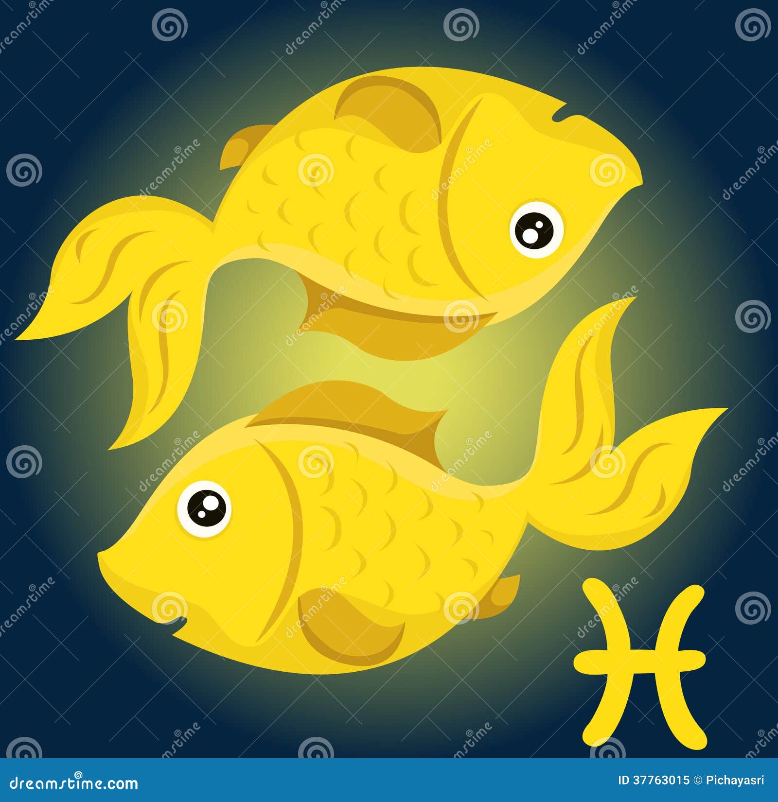 Zodiac pisces sign stock vector. Illustration of pisces - 37763015