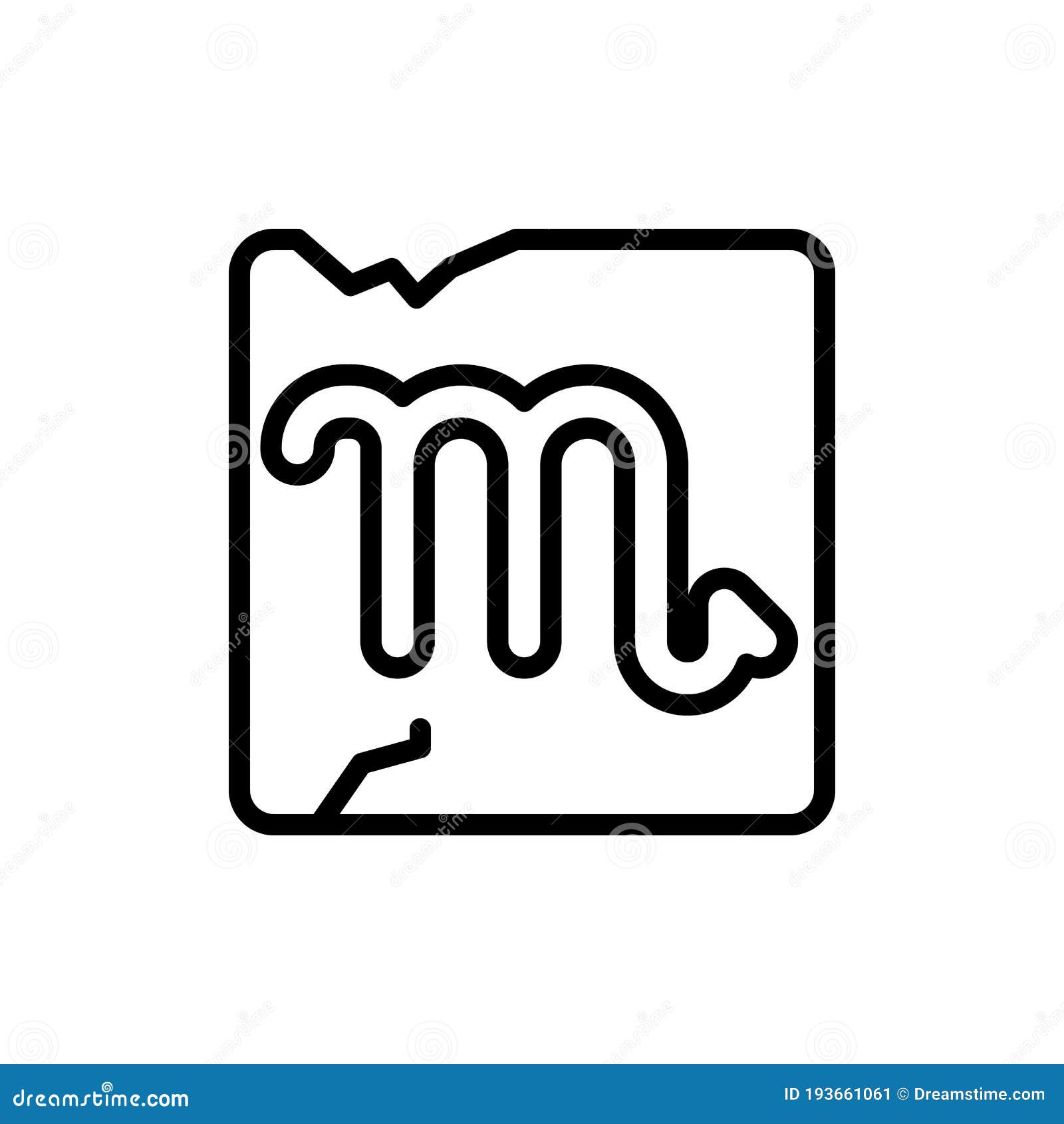 Zodiac Scorpio Icon. Simple Line, Outline Vector Elements of Esoteric ...