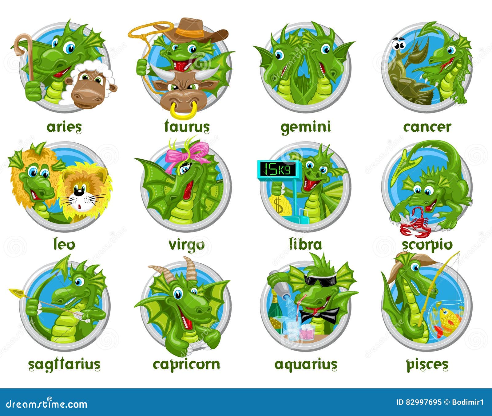 Zodiac set stock vector. Illustration of astrology, character - 82997695