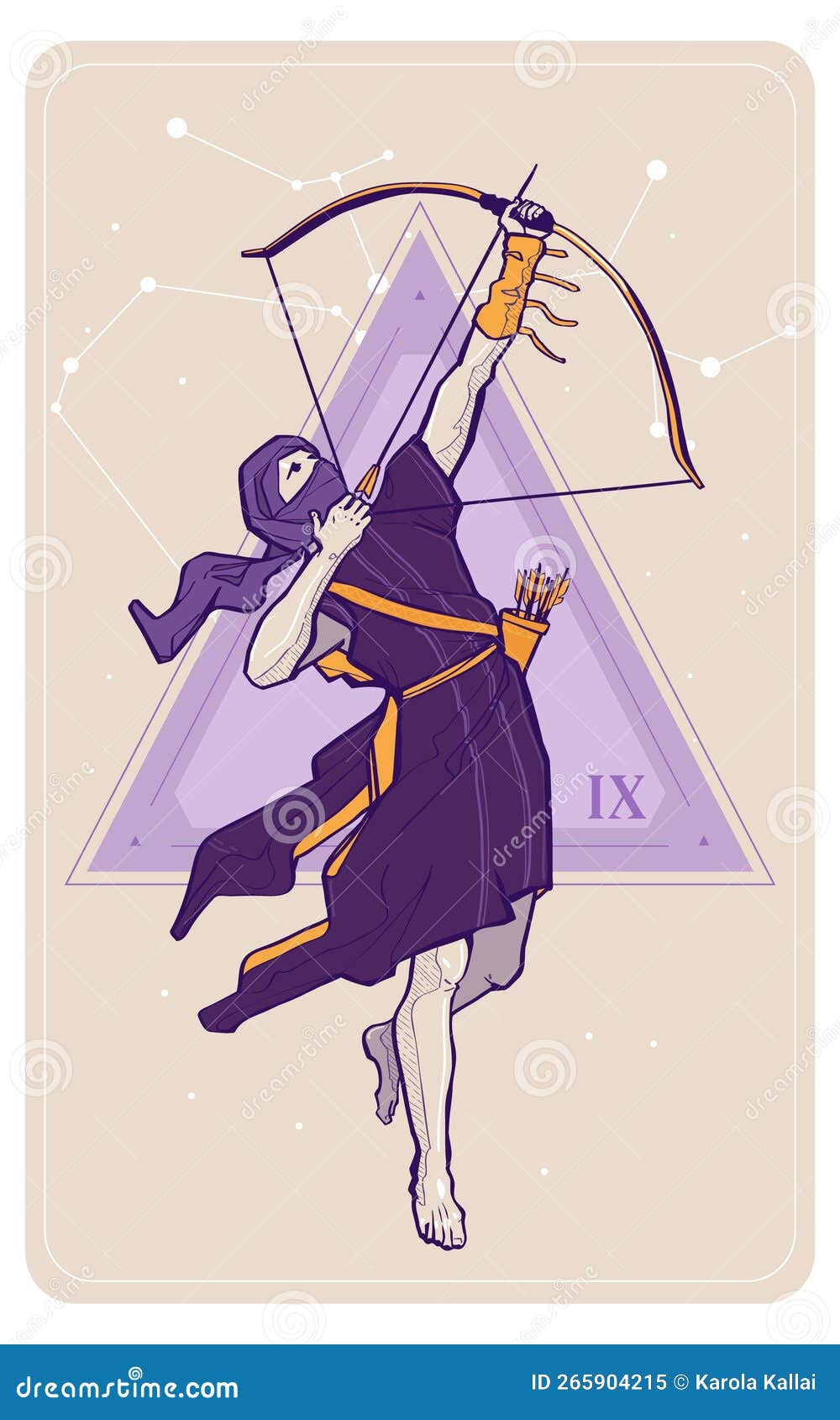 Zodiac Sign Character Sagittarius Stock Vector - Illustration of ...