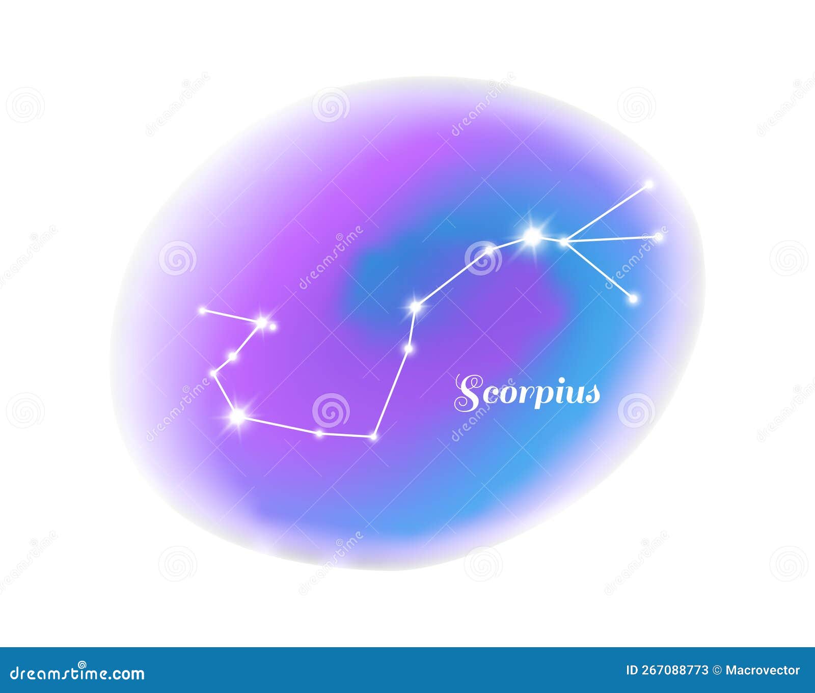 Scorpius Star Constellation, Scorpion Constellation Royalty-Free Stock ...