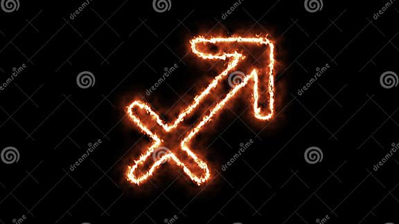 Zodiac sign on fire stock illustration. Illustration of cancer - 286808412