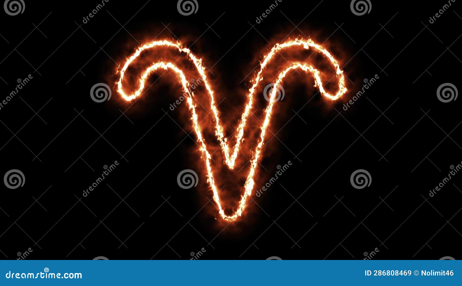 Zodiac sign on fire stock illustration. Illustration of calendar ...
