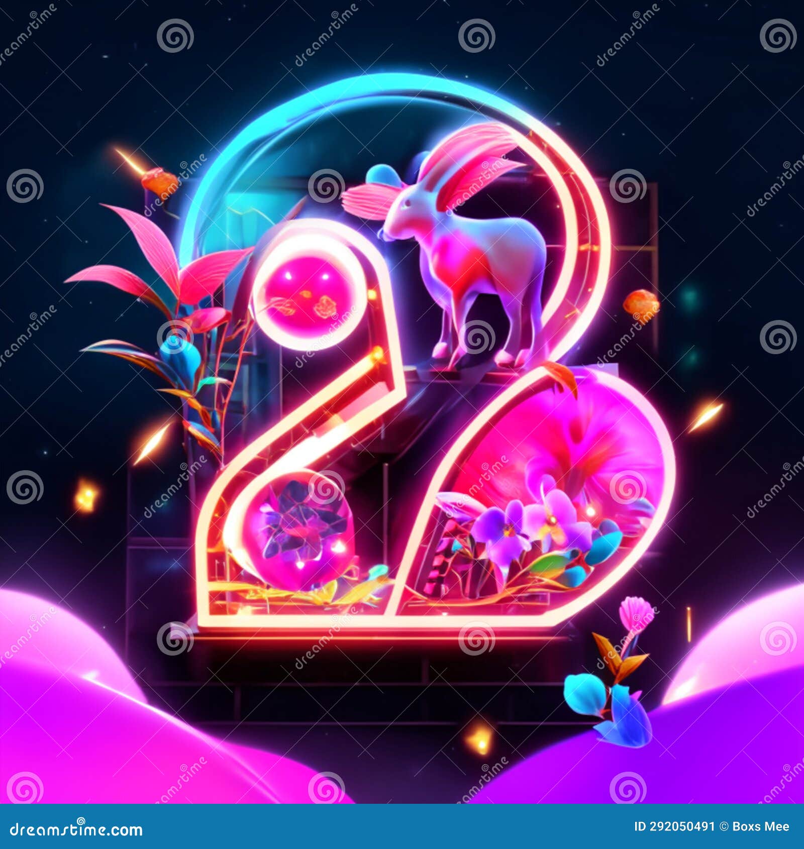 Zodiac Sign Horoscope Horoscope And Astrological Symbols In Neon Style