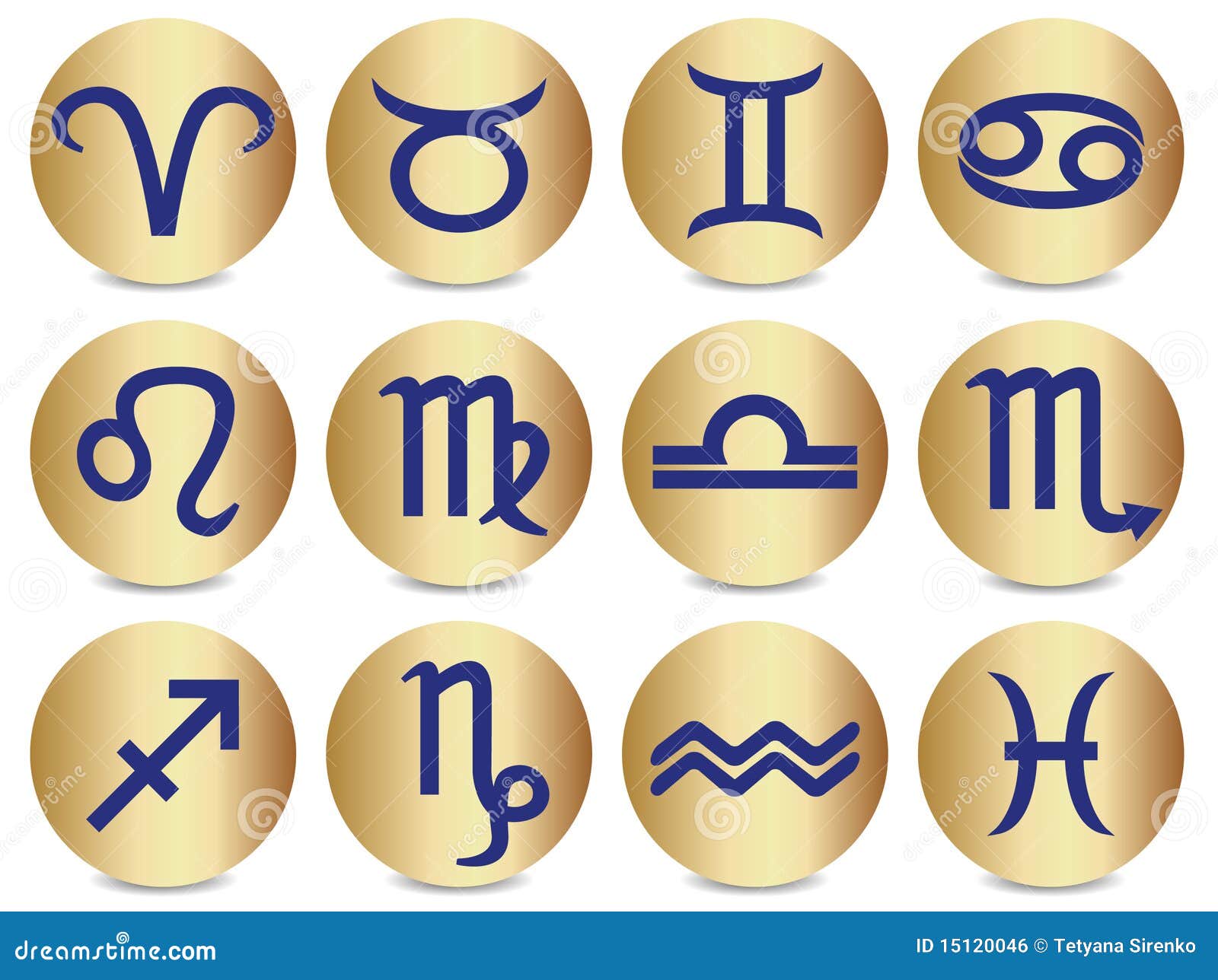 Zodiac sign icons stock vector. Illustration of button - 15120046
