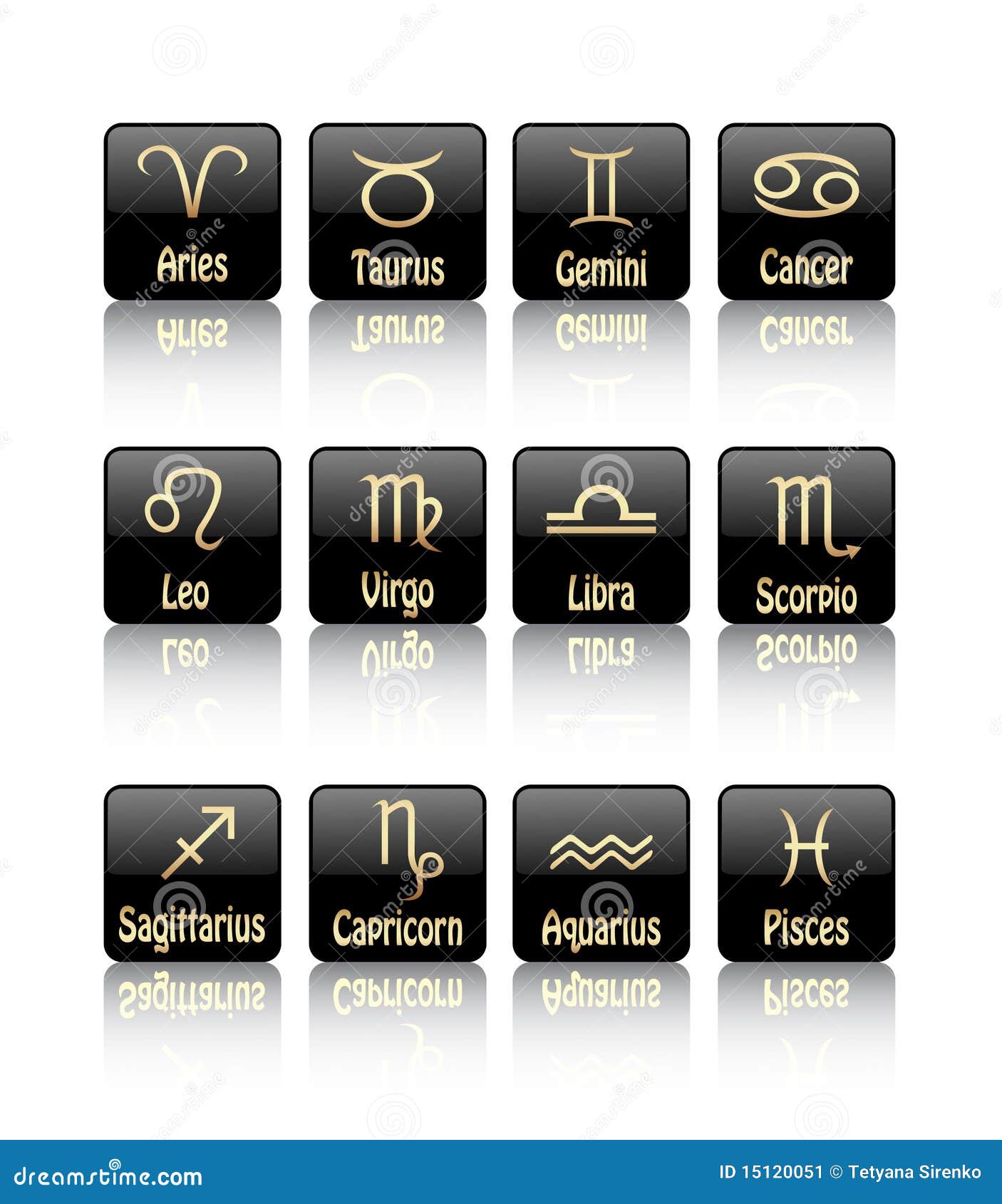 Zodiac sign icons stock vector. Illustration of button - 15120051