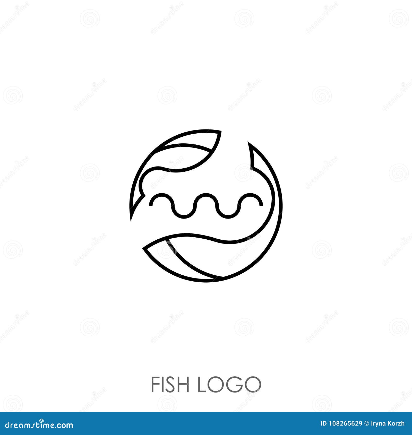 Zodiac Sign Pisces. Pisces Vector Logo Stock Vector - Illustration of ...